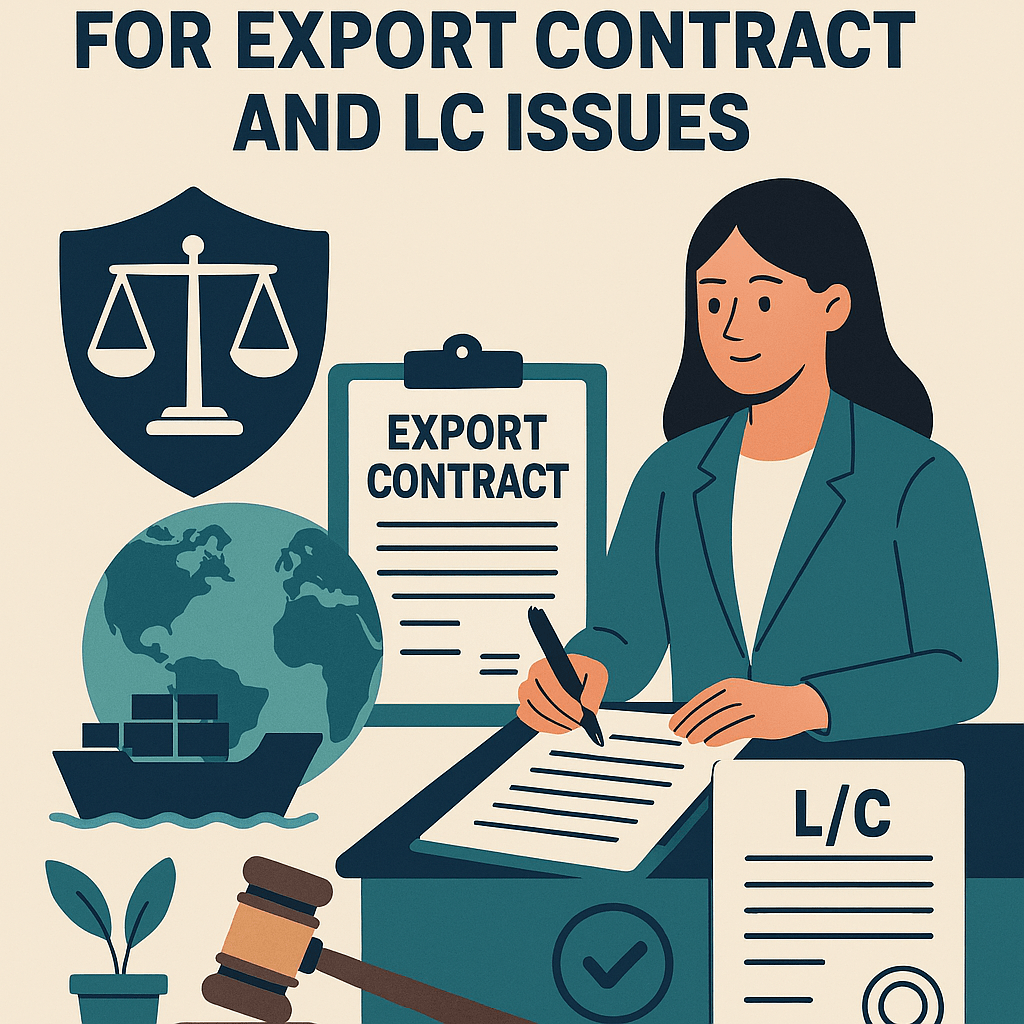 MSME Legal Help in Bhopal for Export Contract and LC Issues